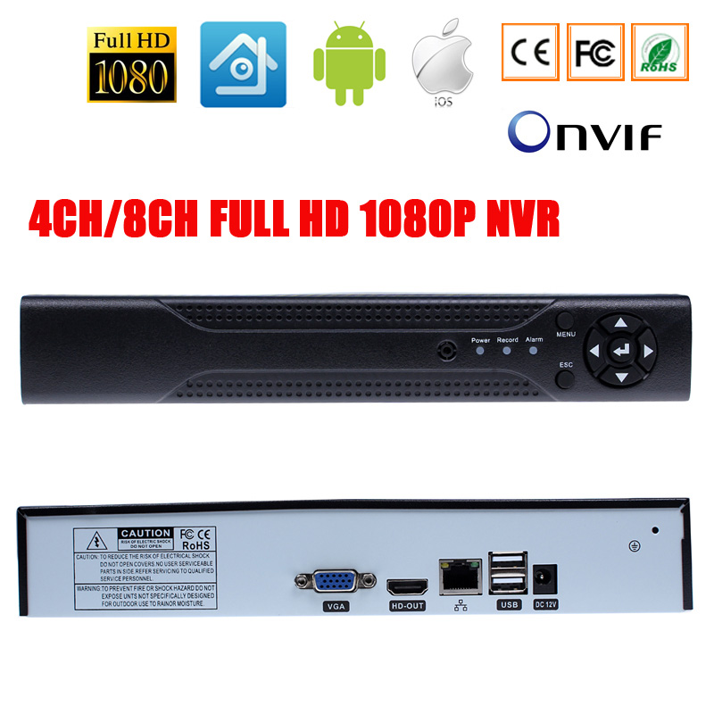 Motion Detection ONVIF CCTV NVR for IP Camera Full 1080P H.264 HDMI ...