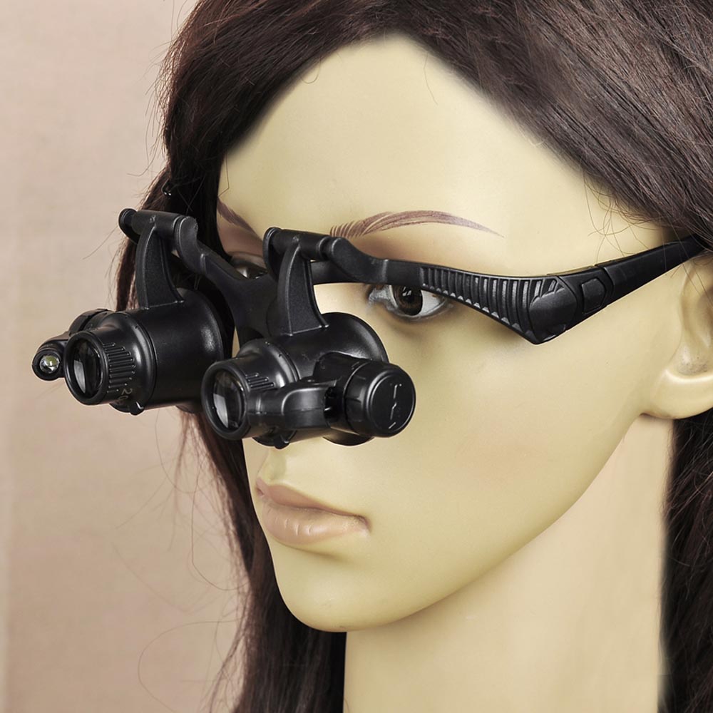10X 15X 20X 25X Portable Eyewear Magnifier Magnifying Glass With LED 10X 15X 20X 25X Portable Eyewear Magnifier Magnifying Glass With LED