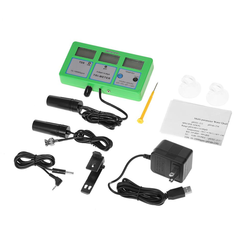 4 in 1 Multi-parameter Water Testing Meter Digital LCD Multi-function ...