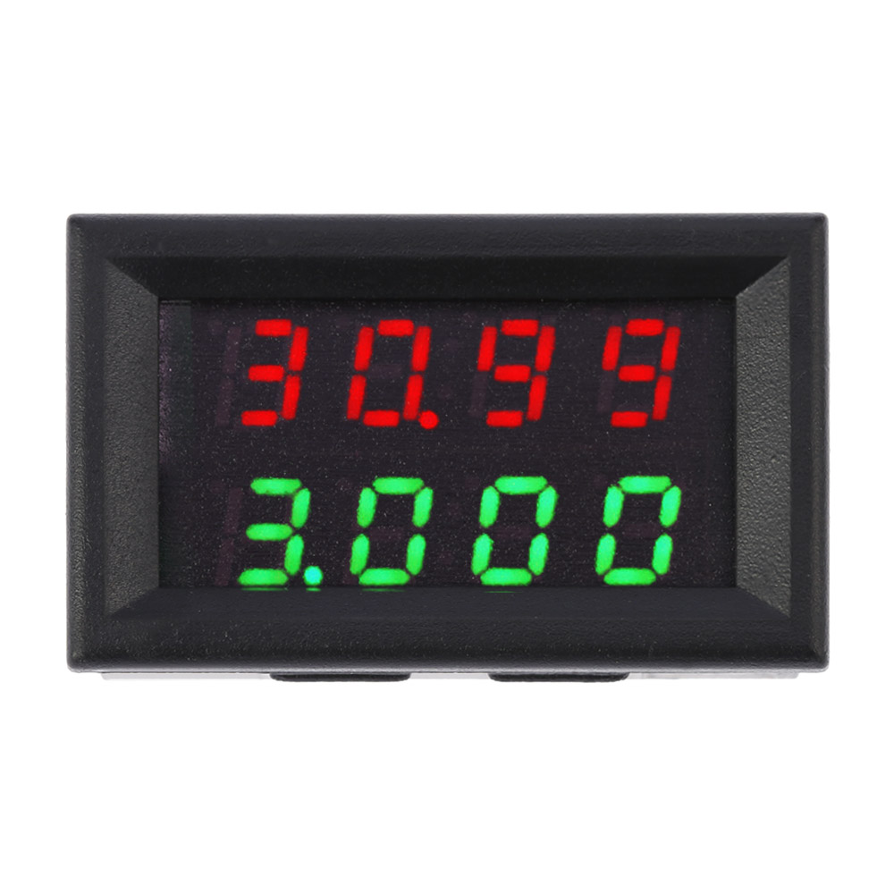 High Precision Digital voltmeter LED Display DC Voltage Current Meter ...