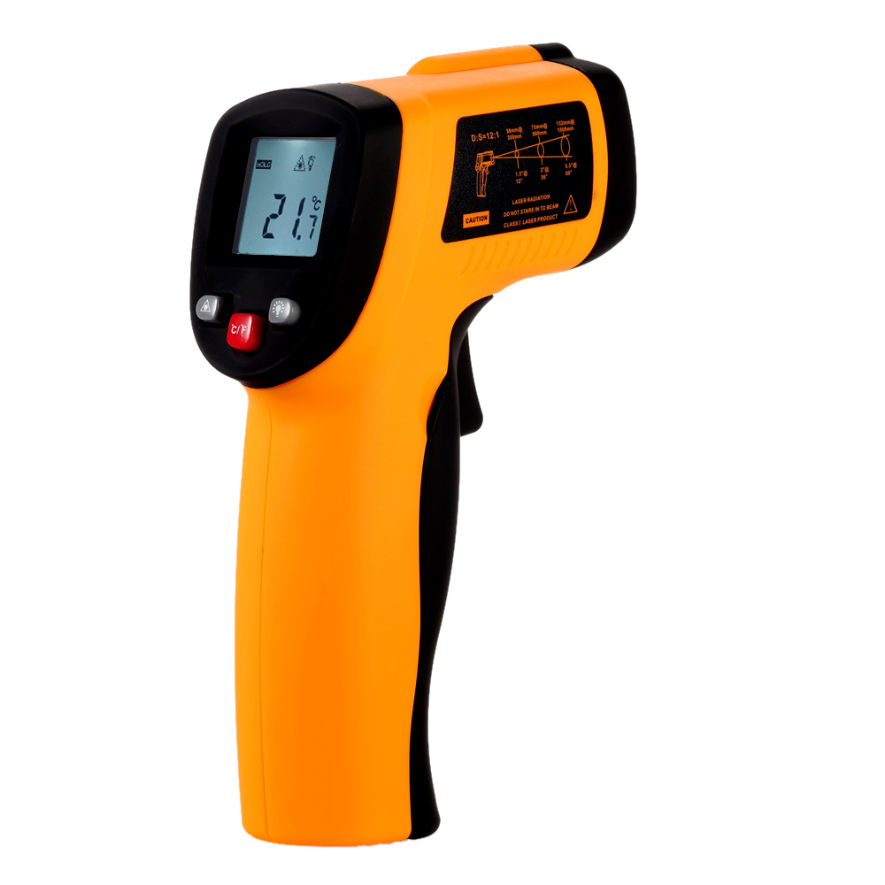 Non-contact 12:1 Digital Infrared IR Thermometer High Quality Laser ...