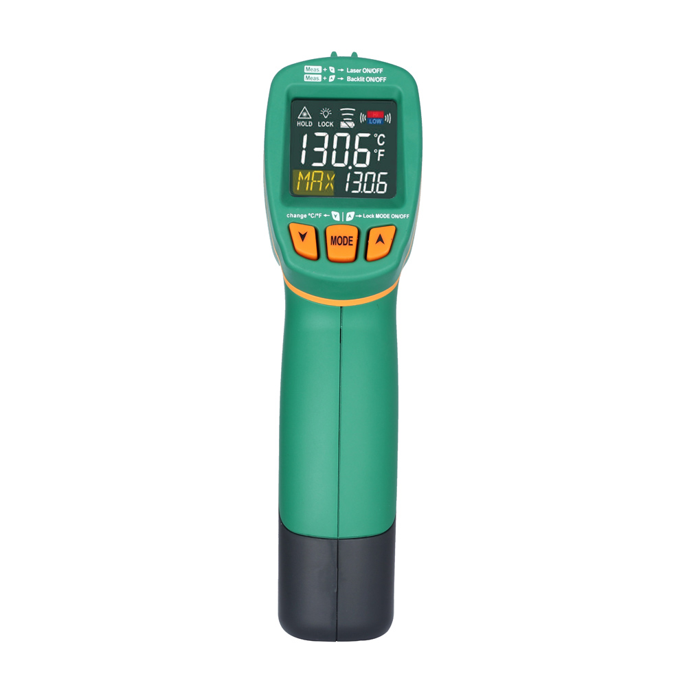 Digital LCD IR Infrared Thermometer Handheld Hygrometer Laser ...